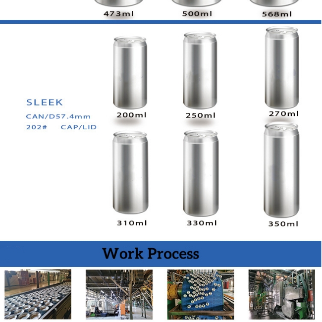 Stubby Sleek Slim Coca Cola Aluminium Coffee Cans For Beverages 330ml