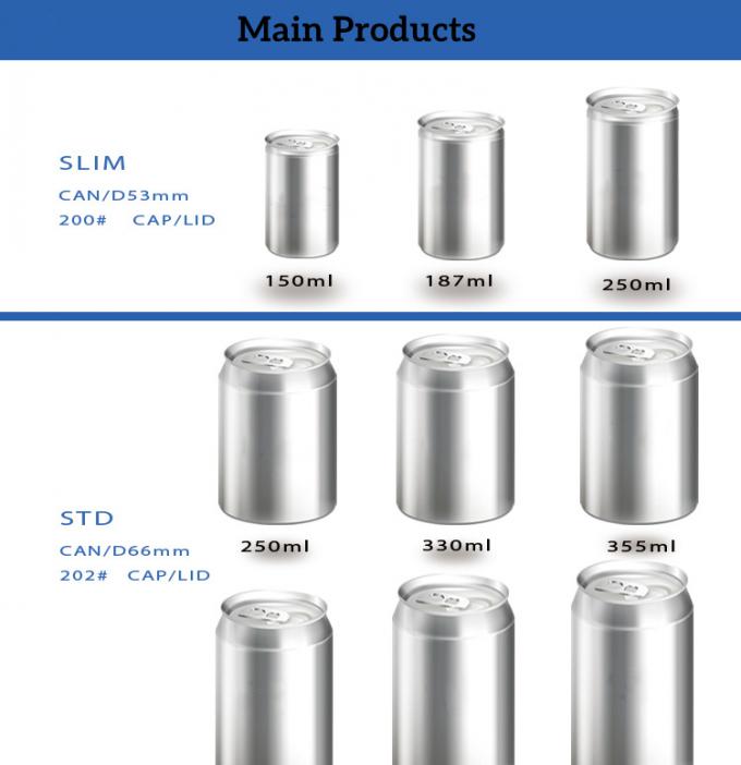 Stubby Sleek Slim Coca Cola Aluminium Coffee Cans For Beverages 330ml