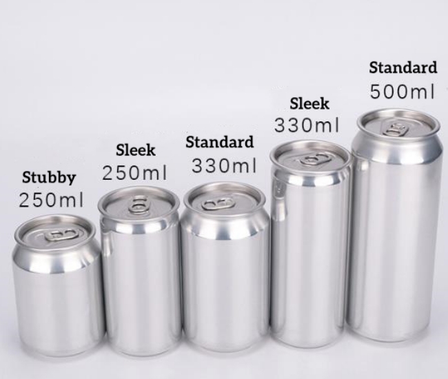 Energy Drinks 330ml Sleek Can Recyclable Aluminum Cans BPA Free