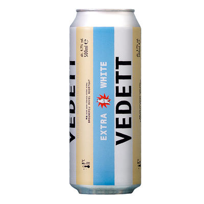 Belgium Food Grade White Bear Aluminum Beer Can UV Printing