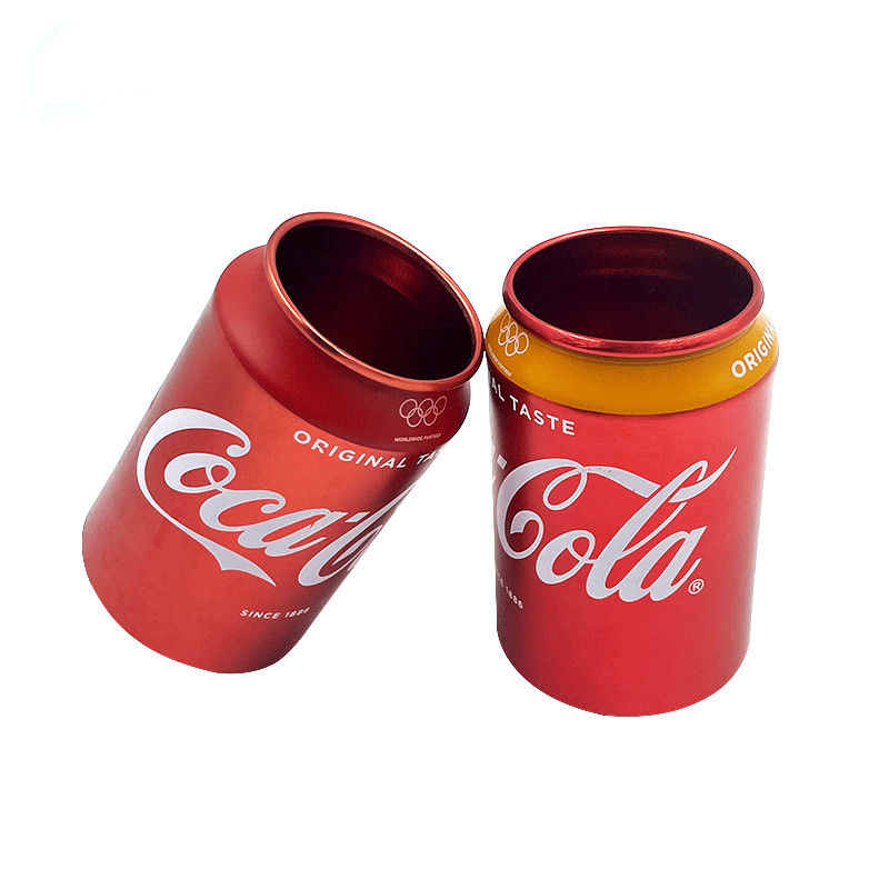 Stubby Sleek Slim Coca Cola Aluminium Coffee Cans For Beverages 330ml